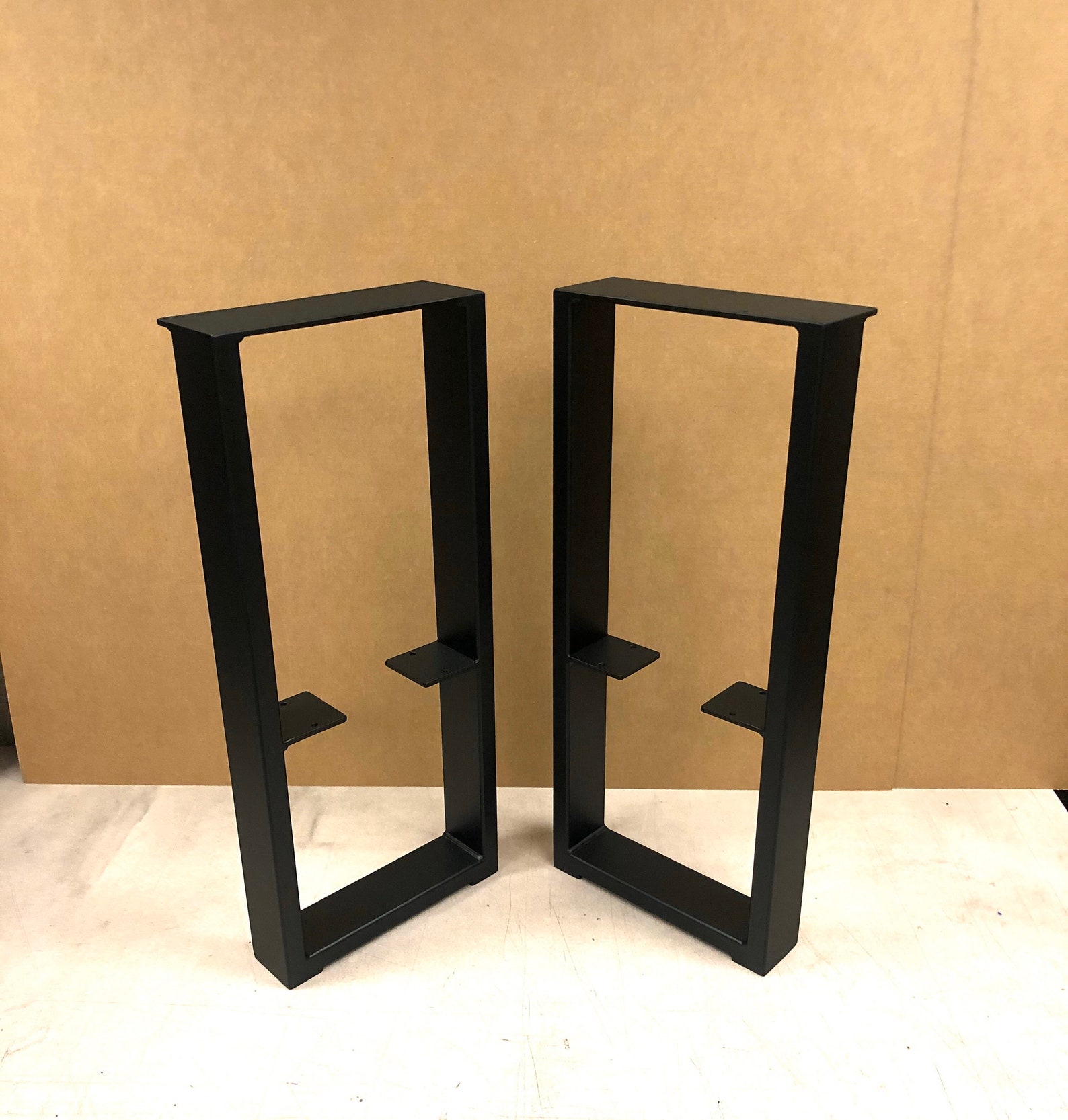 U-Shaped Console Steel Legs Set of 2 Steel Console Legs | Etsy