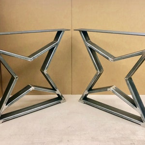The Stars Design Dining Table Legs Industrial Steel Legs - Etsy