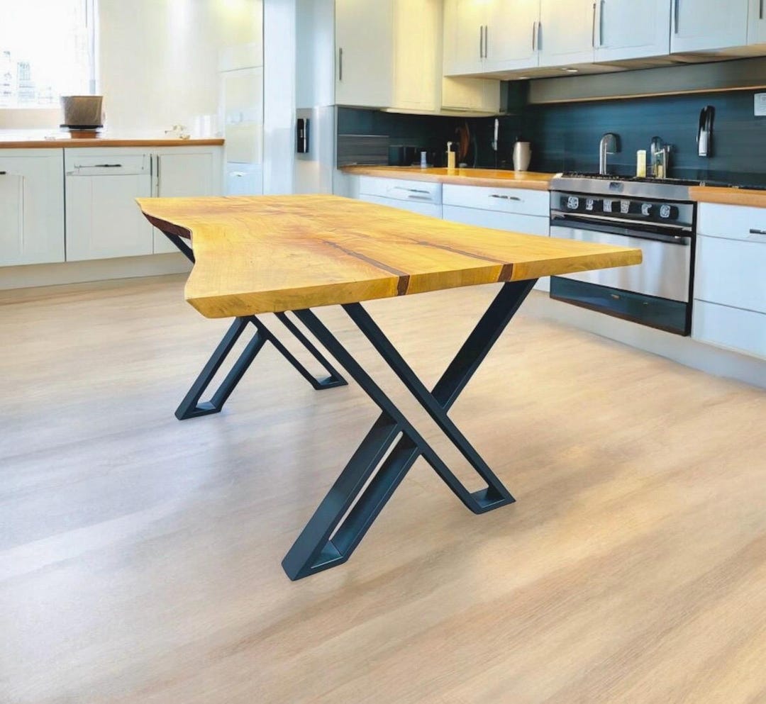 Double X Design Steel Legs for Dining Table or Office Desk - Etsy