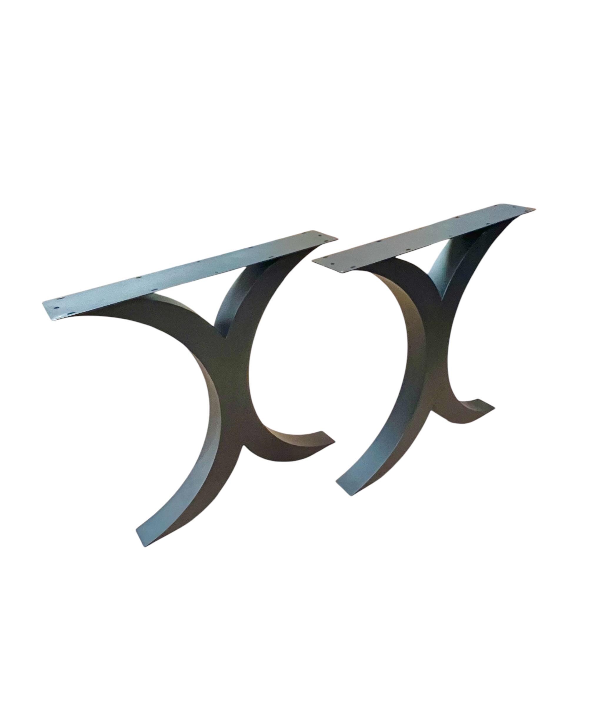 Handmade Steel Table Legs, Heavy Duty Dining Table Base, Modern Elegant ...