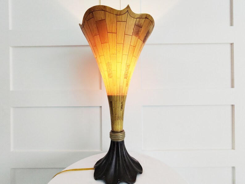 Art Nouveau-style Torchiere Table Lamp - Etsy