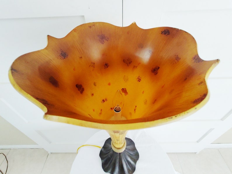 Art Nouveau-style Torchiere Table Lamp - Etsy