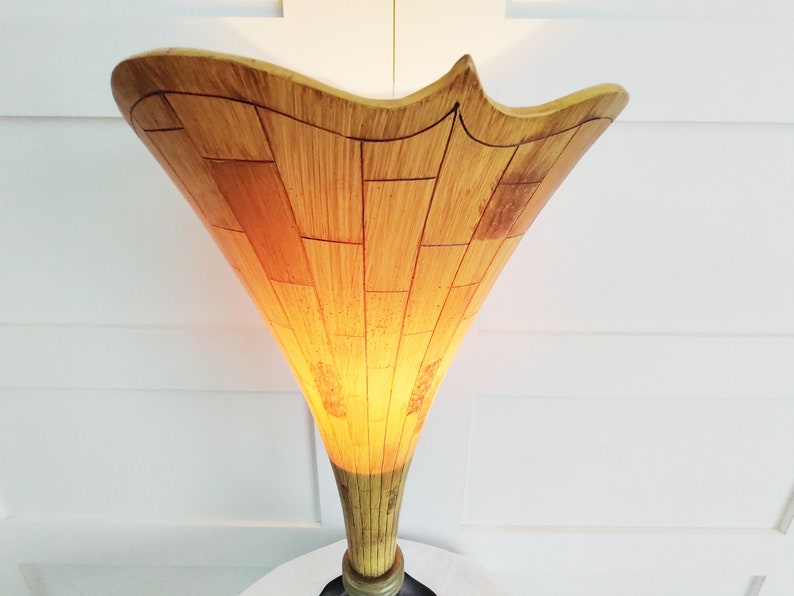 Art Nouveau-style Torchiere Table Lamp - Etsy