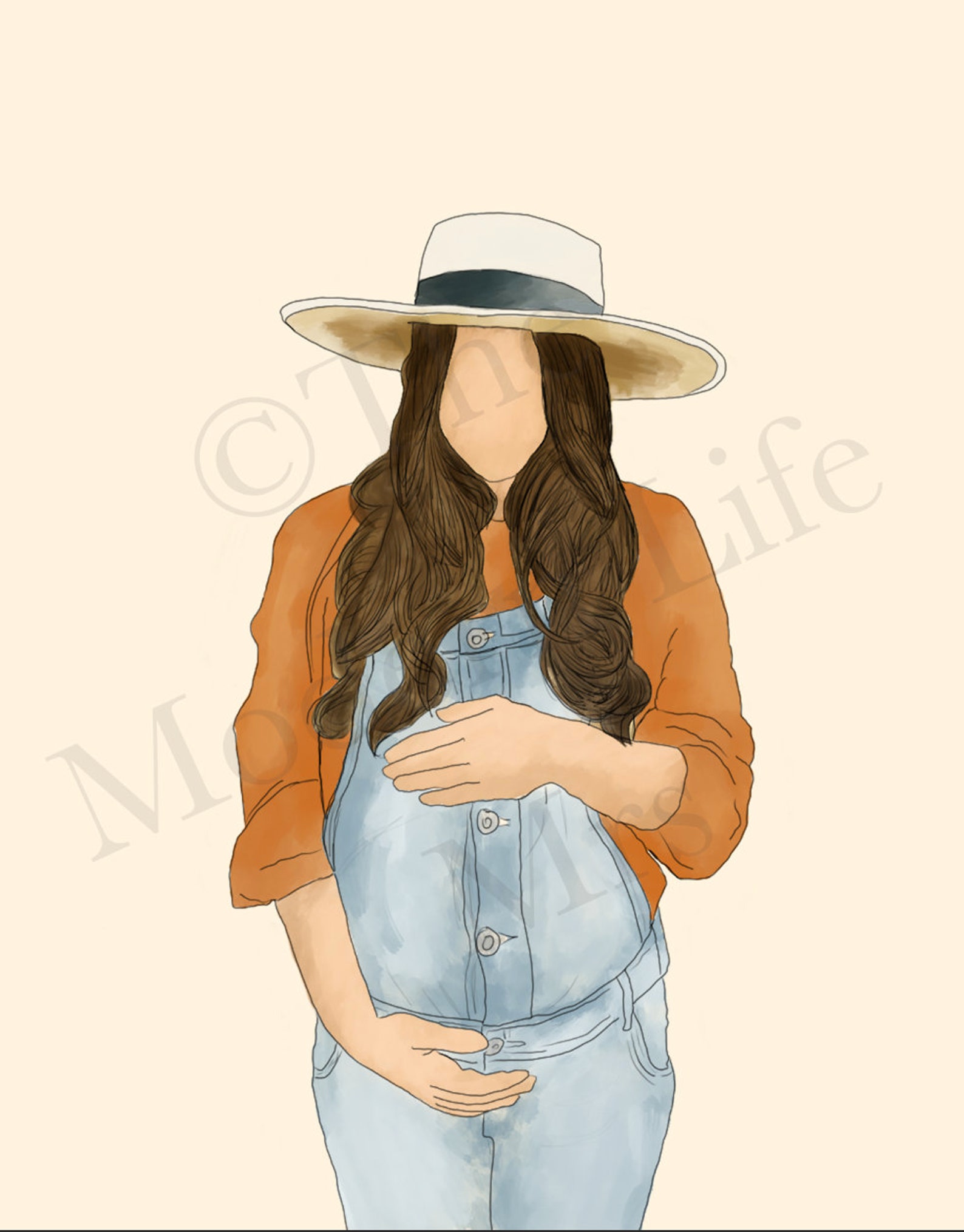 BOHO MATERNITY PRINTABLES (two) | Wall Art | Pregnancy Printable | Baby ...