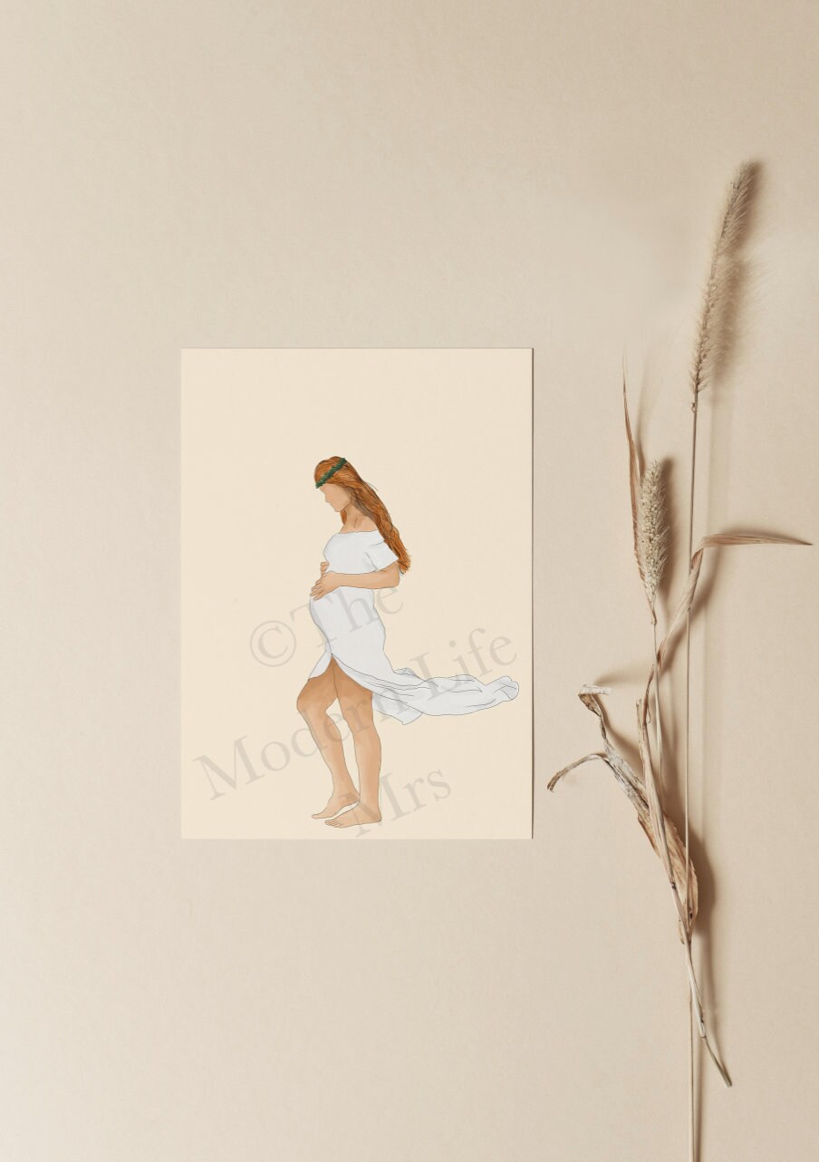 BOHO MATERNITY PRINTABLES (two) | Wall Art | Pregnancy Printable | Baby ...