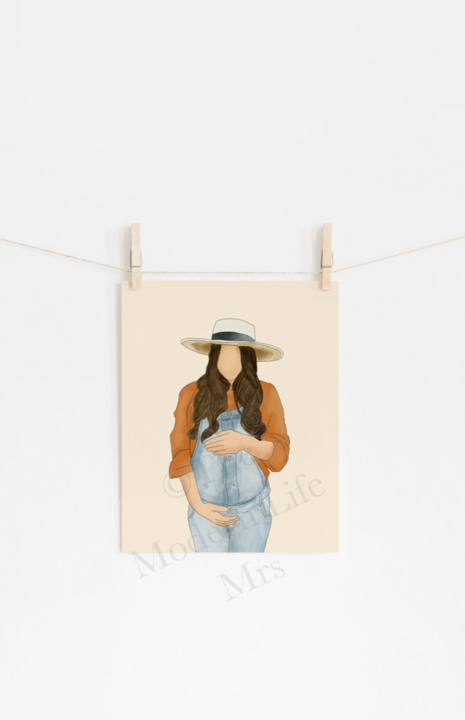 BOHO MATERNITY PRINTABLES (two) | Wall Art | Pregnancy Printable | Baby ...