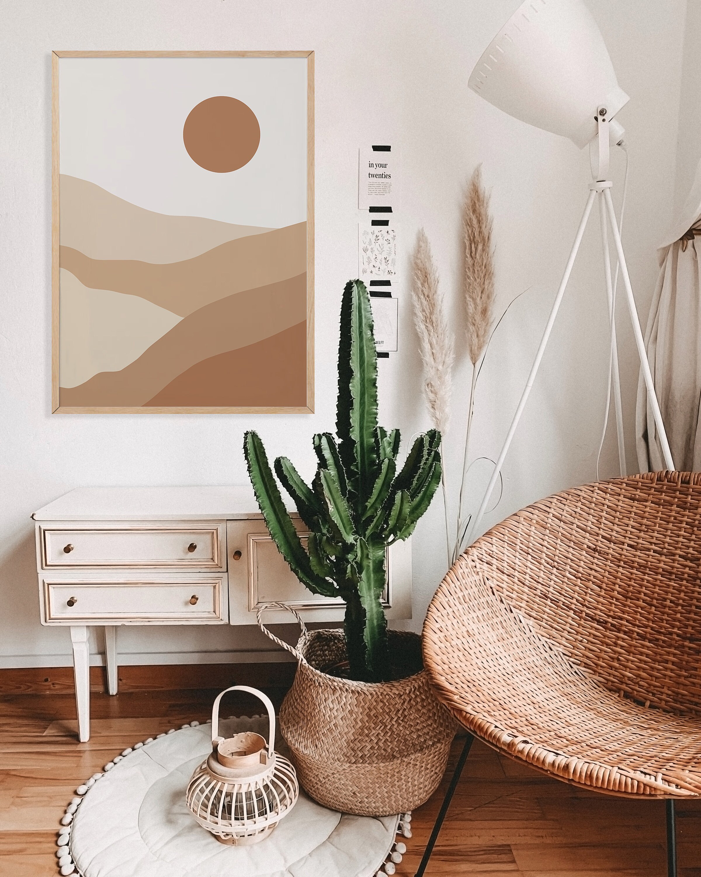 BOHO SUNSET PRINTABLE | Digital Download | Boho Wall Art | Bohemian ...