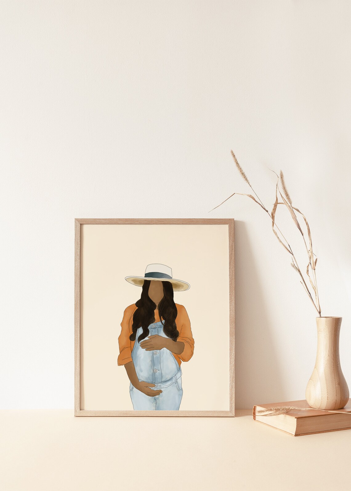 BOHO MATERNITY PRINTABLES (two) | Wall Art | Pregnancy Printable | Baby ...