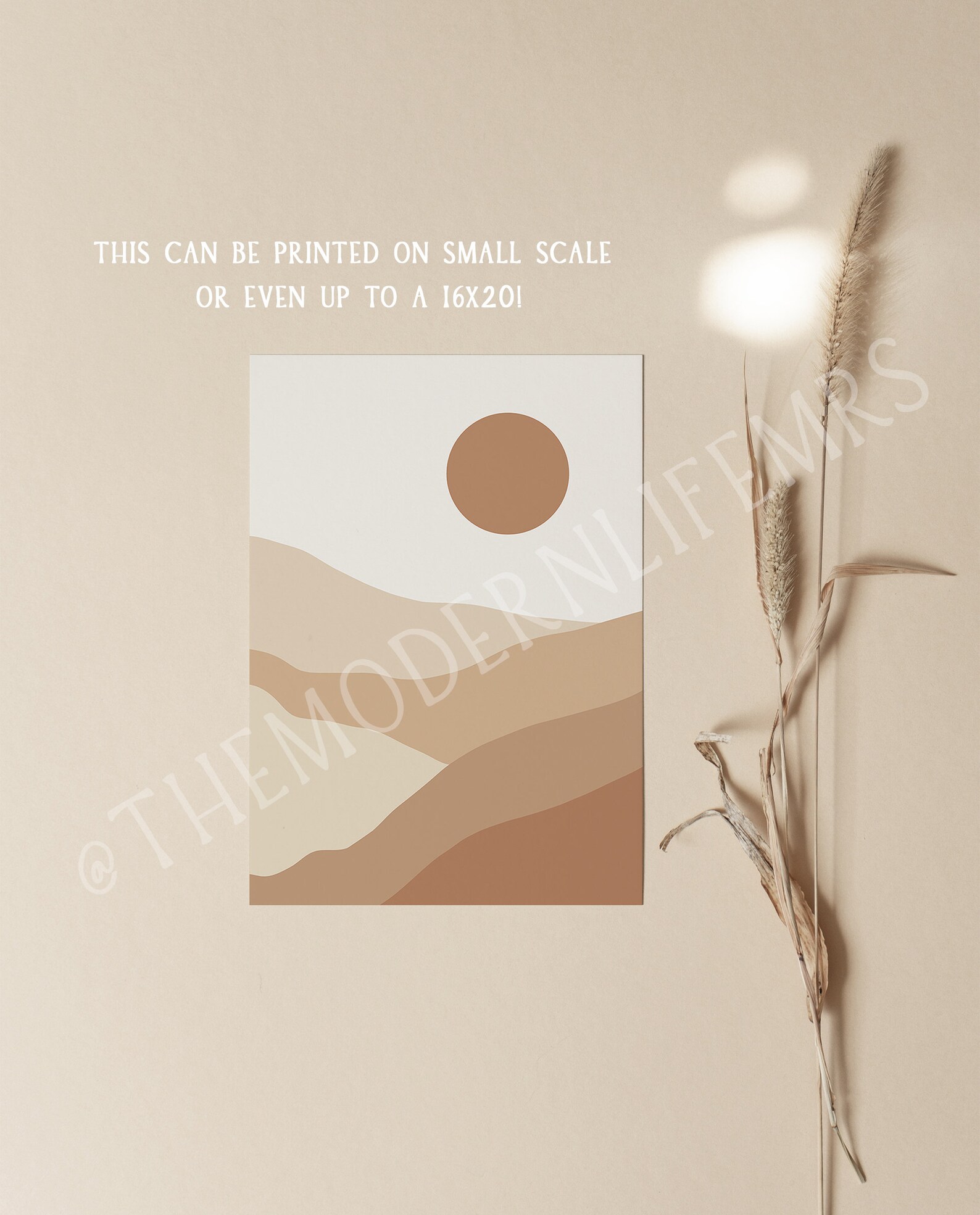 BOHO SUNSET PRINTABLE Digital Download Boho Wall Art Bohemian Decor ...