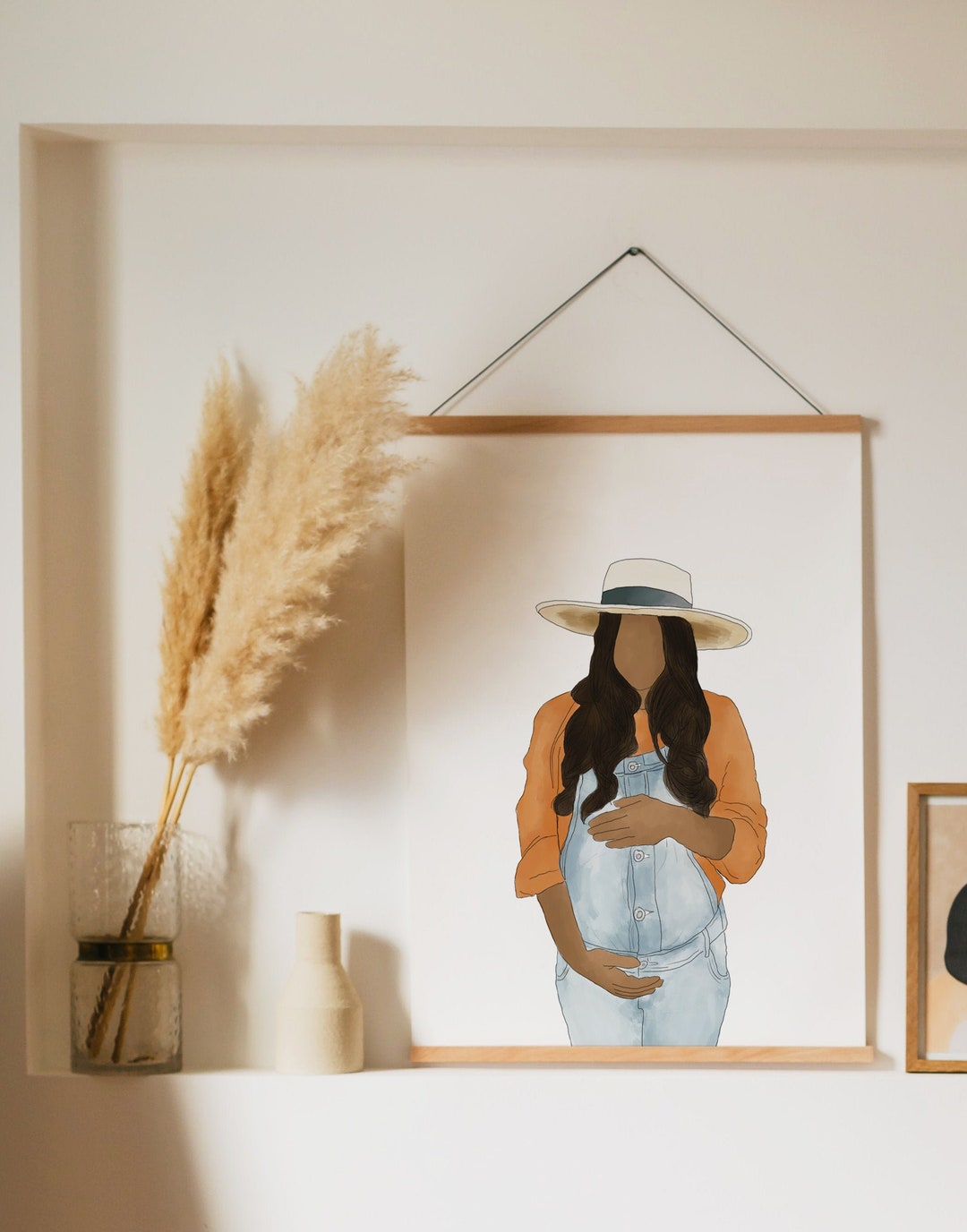 BOHO MATERNITY PRINTABLES (two) | Wall Art | Pregnancy Printable | Baby ...