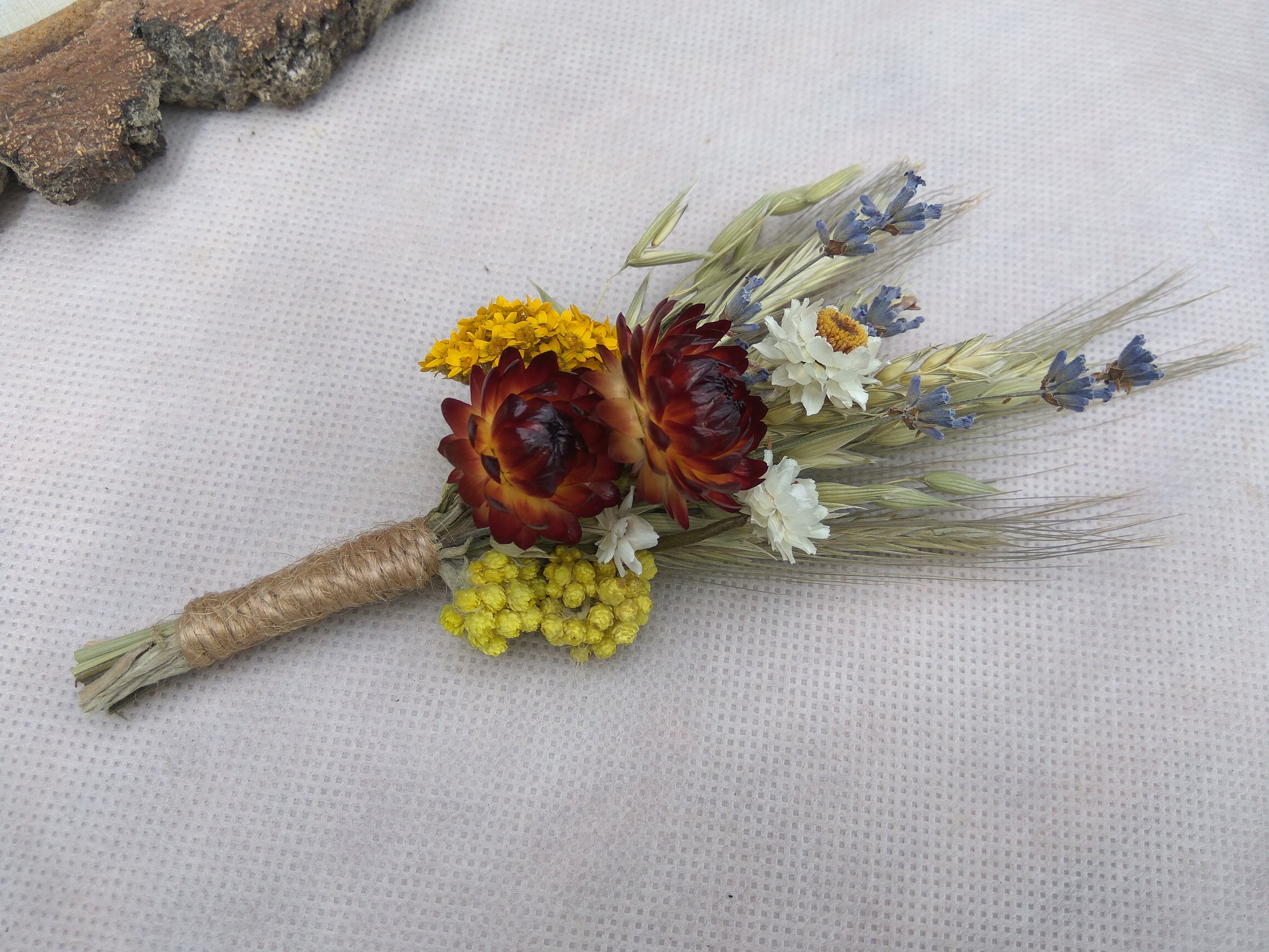 Groom's Boutonniere Buttonhole Rustic Wedding Accessory - Etsy
