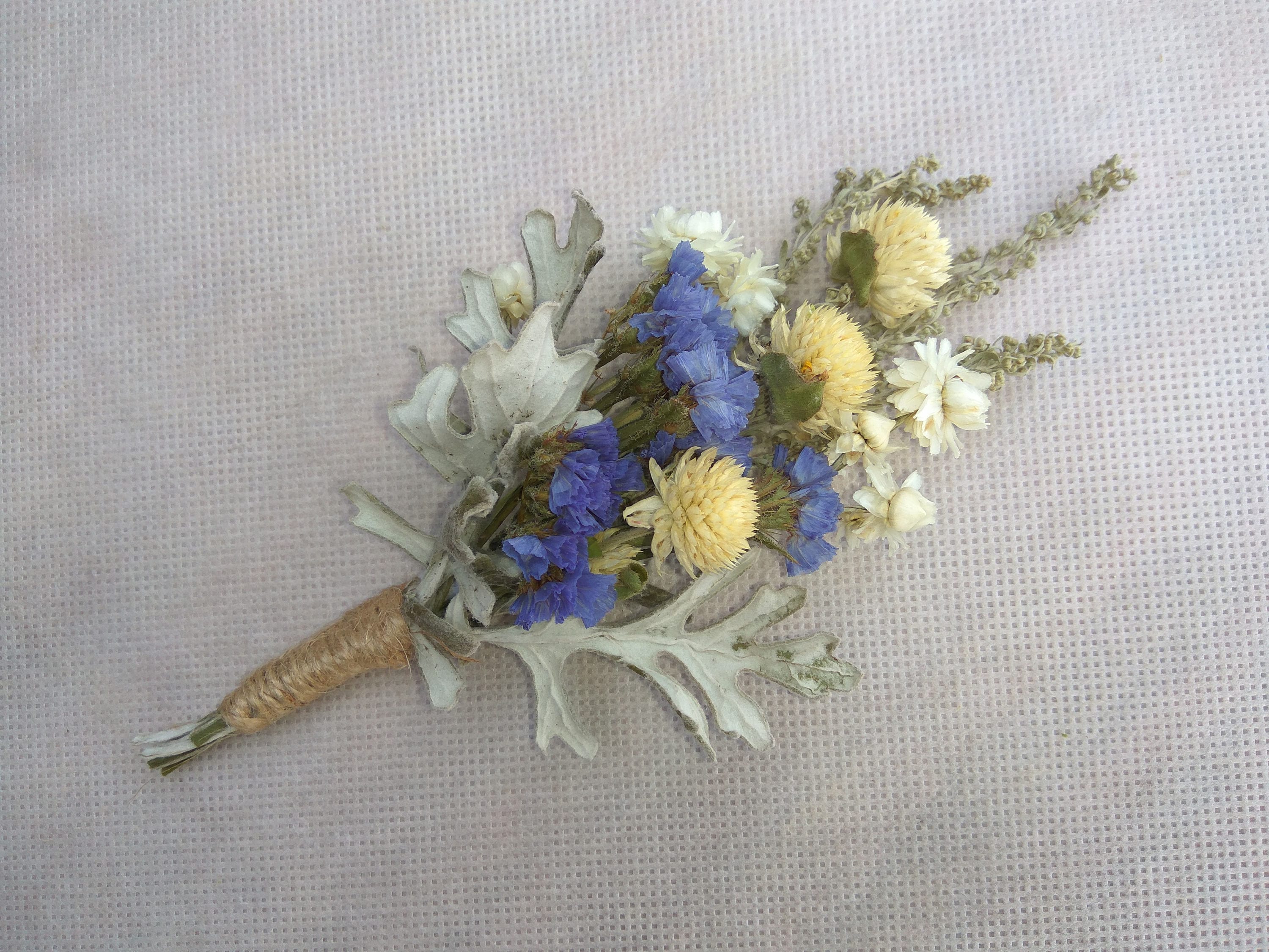 Groom's boutonniere buttonhole rustic wedding accessory | Etsy