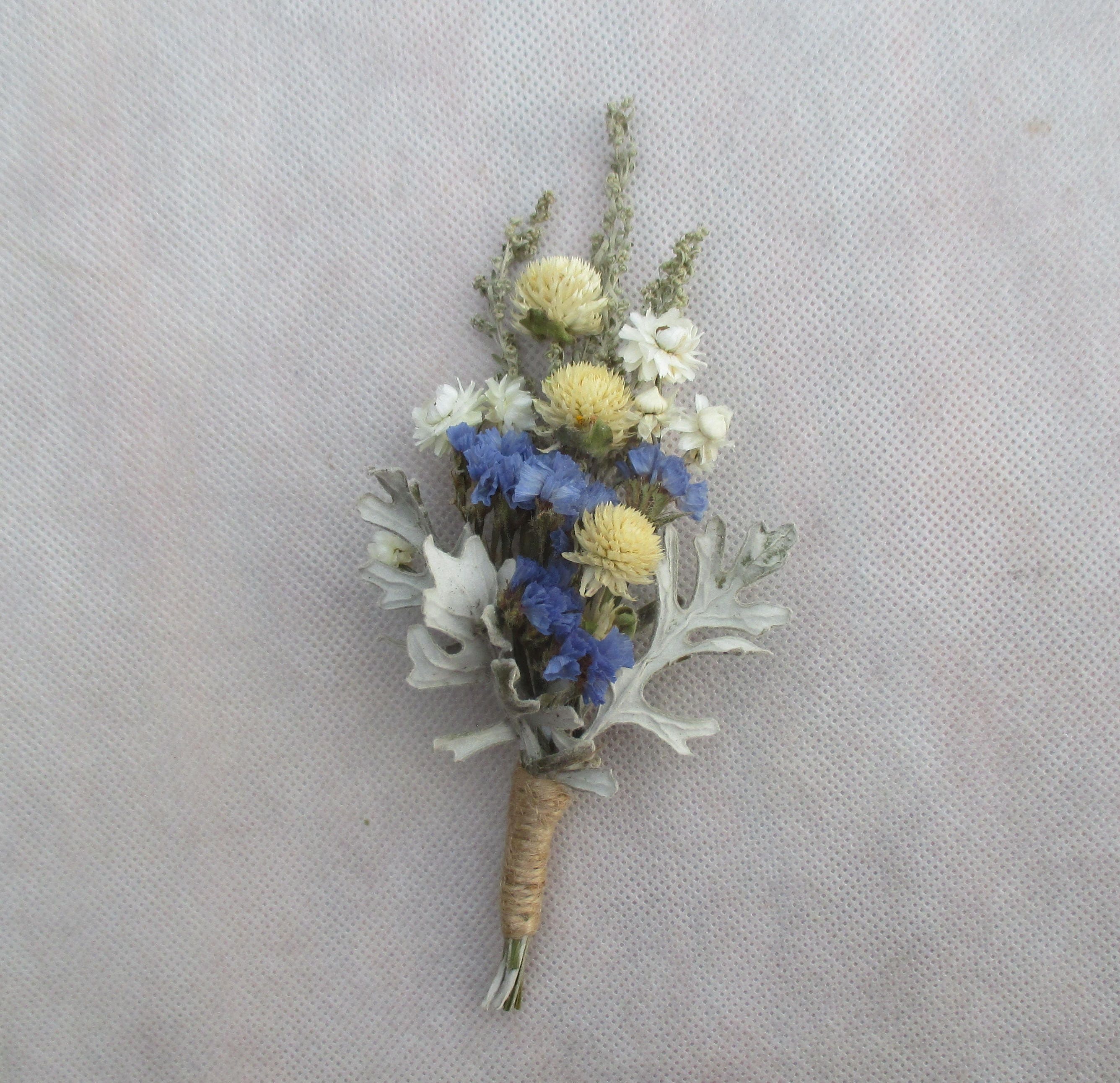 Groom's boutonniere buttonhole rustic wedding accessory | Etsy