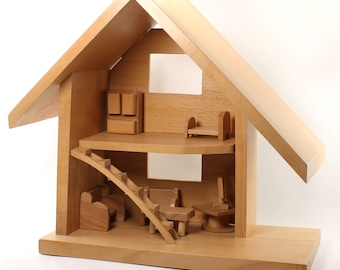 Wooden dollhouse | Etsy