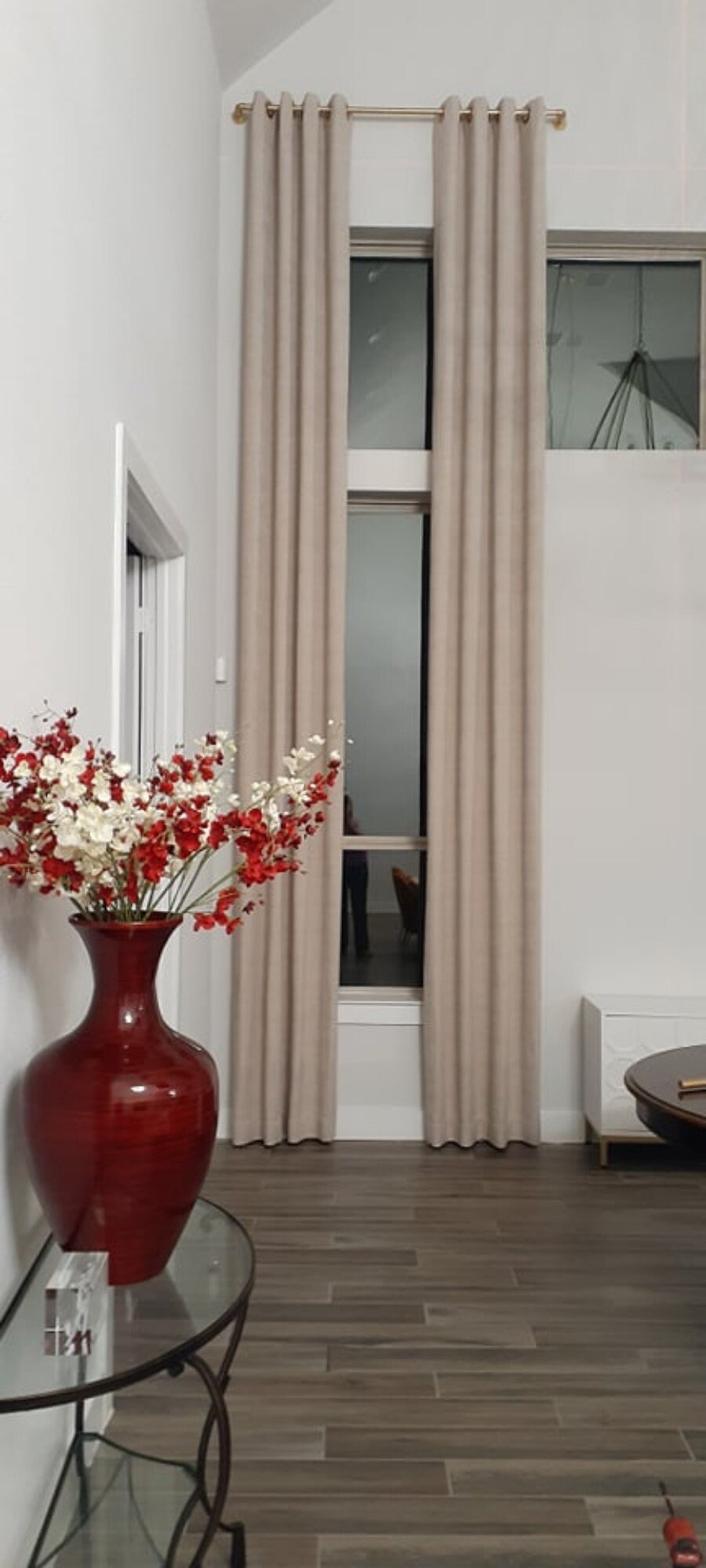 Extra Long Custom Curtain Panel: Grommet Top, Tall Ceiling Drape - Etsy