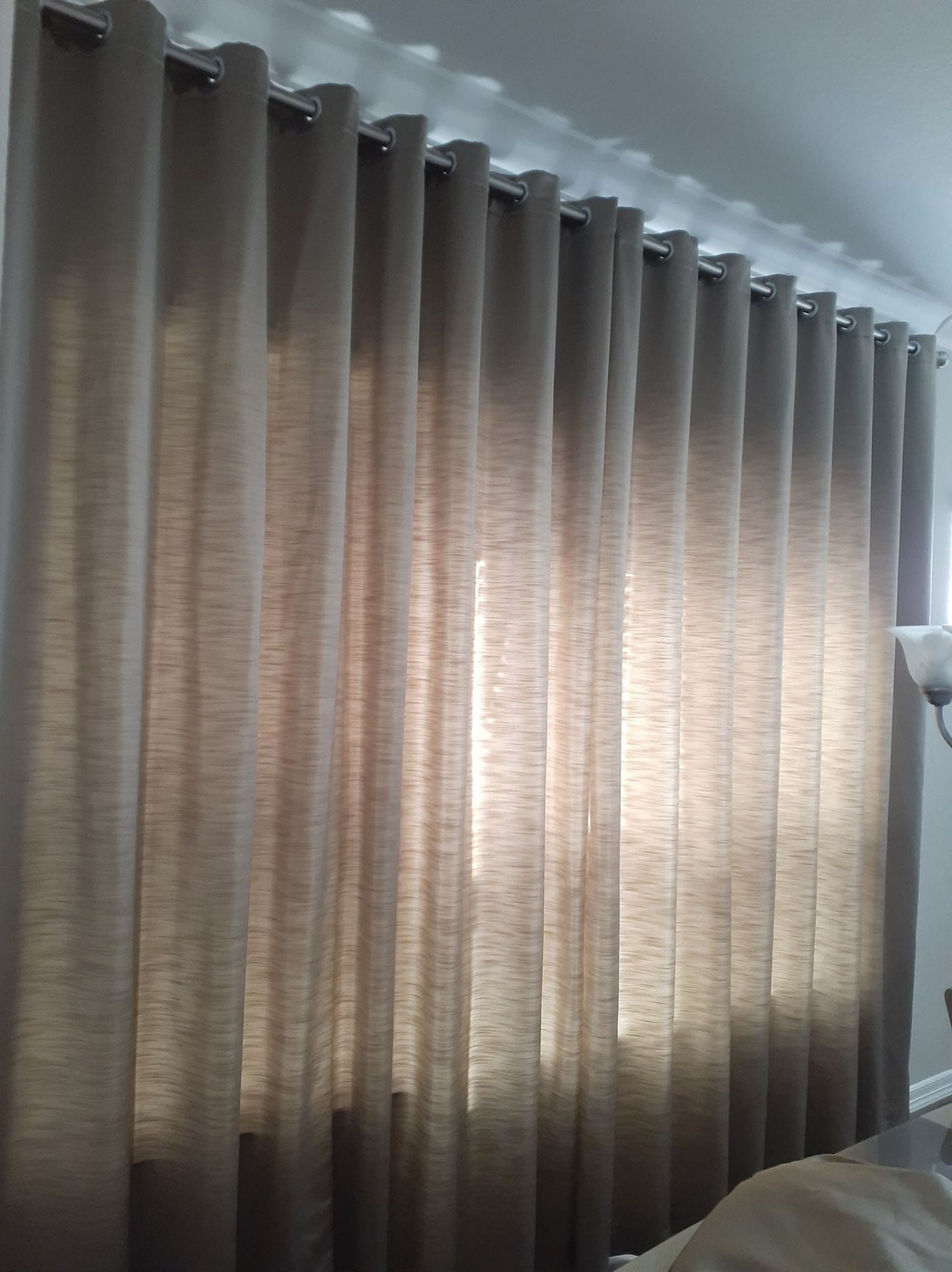 Extra Long Custom Curtain Panel: Grommet Top, Tall Ceiling Drape - Etsy