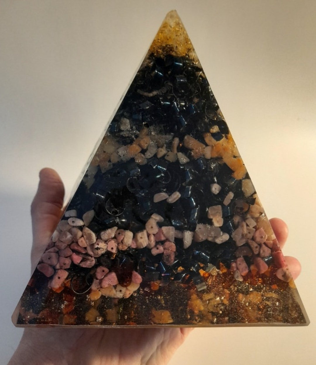 Life Force Generatortm, Large Pyramid With Crystals of the Sun - Etsy