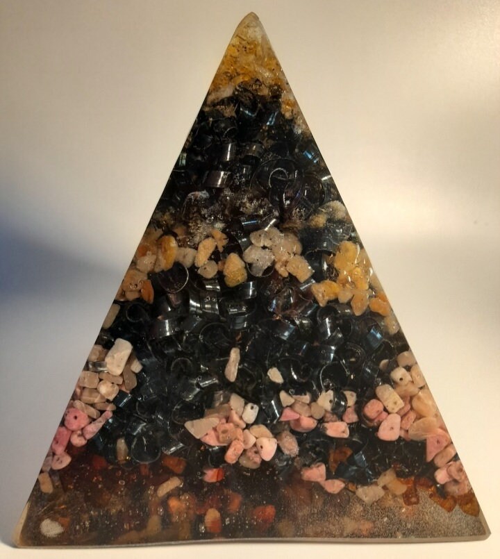 Life Force Generatortm, Large Pyramid With Crystals of the Sun - Etsy