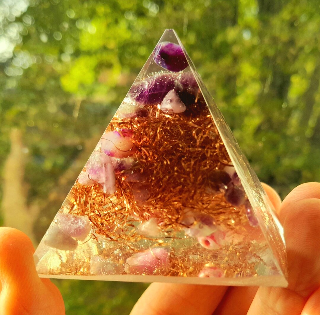 Violet Flame Life Force Mini Pyramid - Etsy