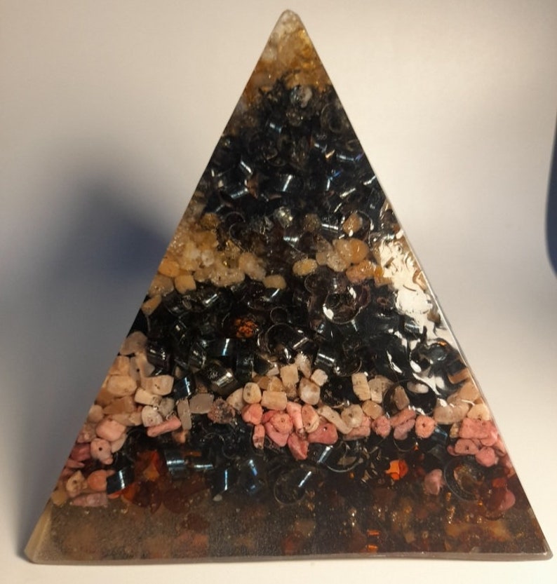 Life Force Generatortm, Large Pyramid With Crystals of the Sun - Etsy