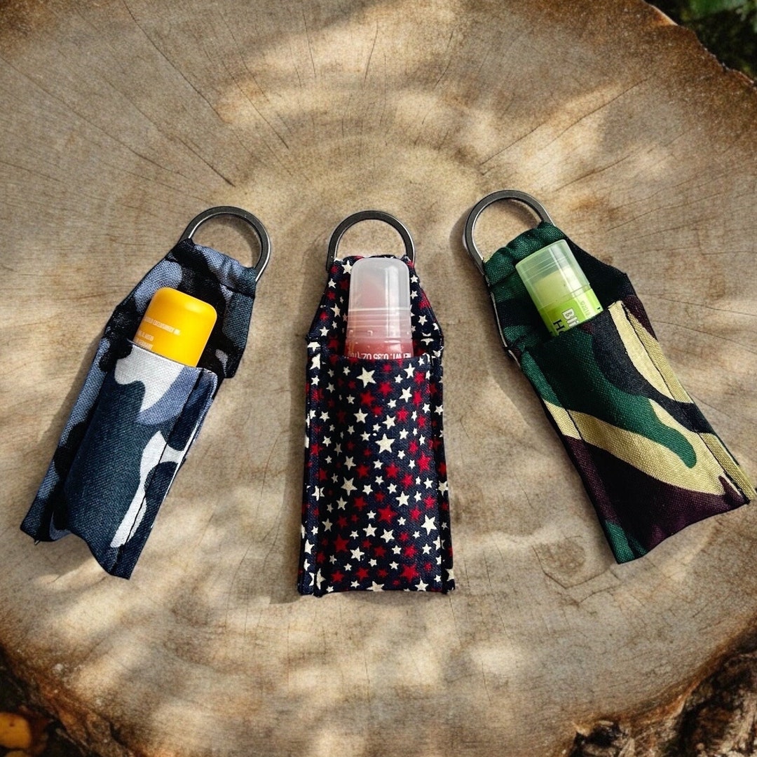 Father’s Day Small Gift Idea/ Handmade Chapstick Cozy/camouflage Clip ...
