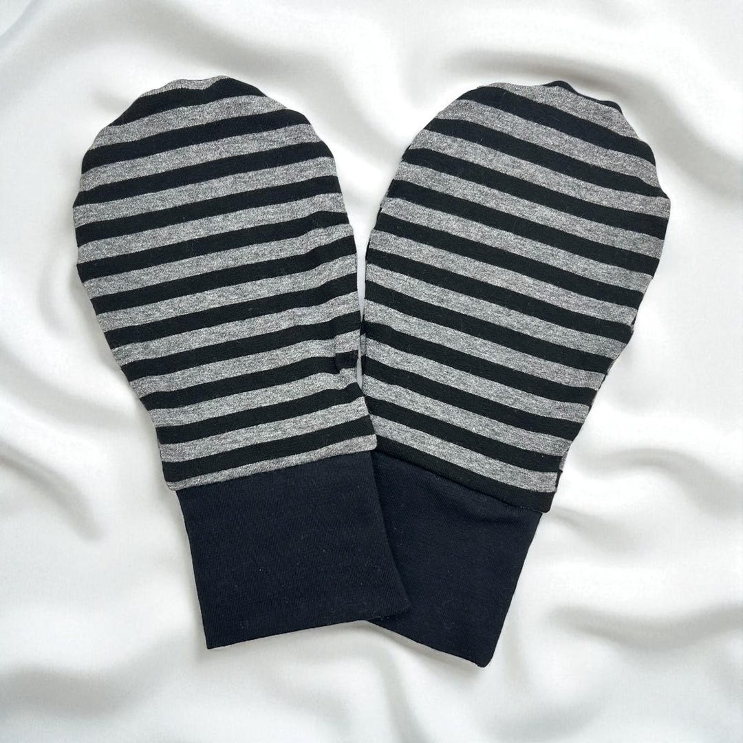 Stripped Sleep Mittens/breatheable Cotton Eczema Mittens/special Needs ...