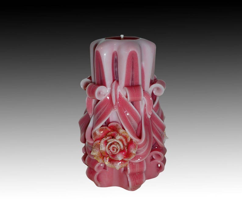 Vela rosa de oro rosa vela de regalo hecha a mano velas - Etsy México