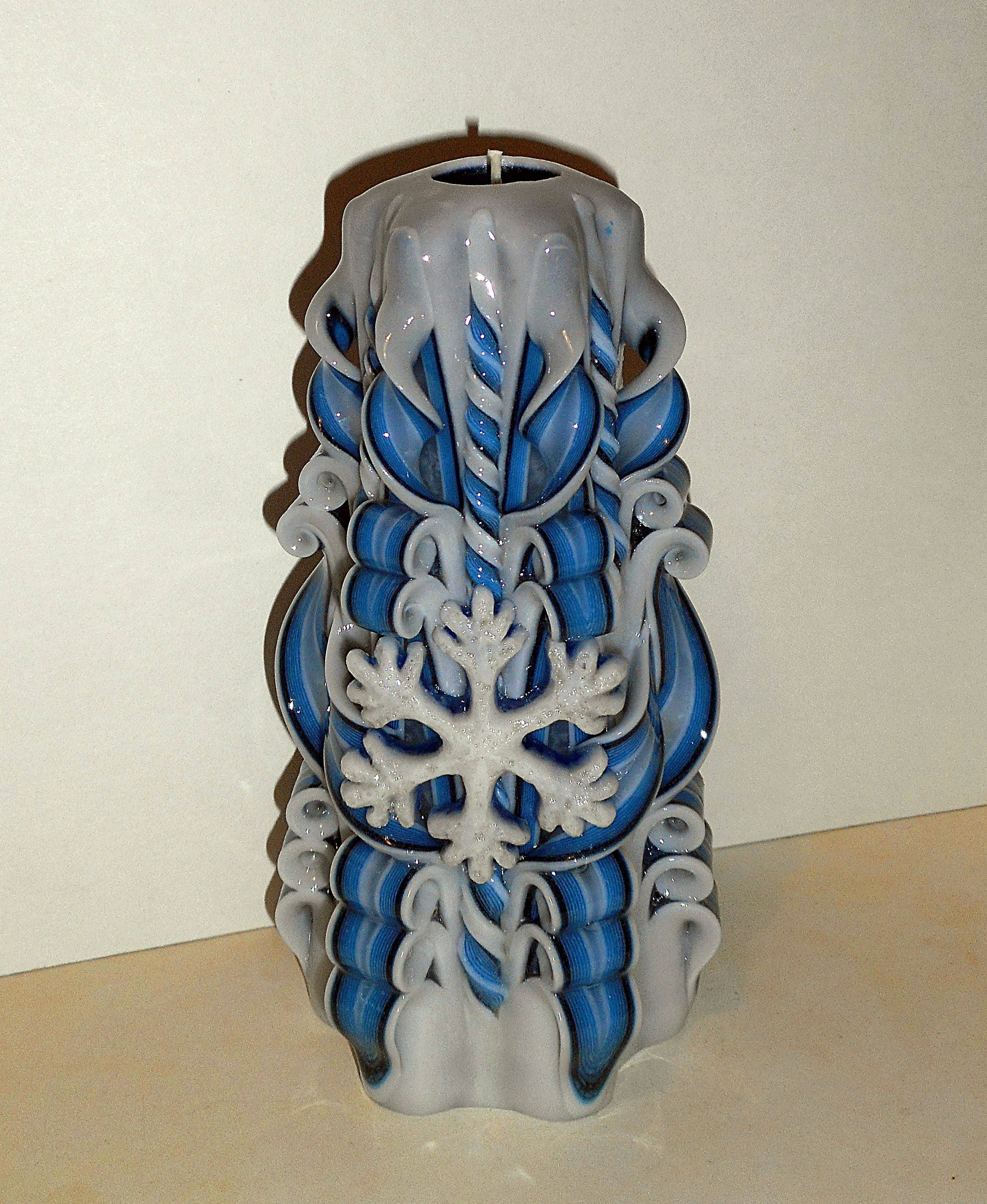 Snowflake Candle Christmas Candles Christmas Gifts - Etsy