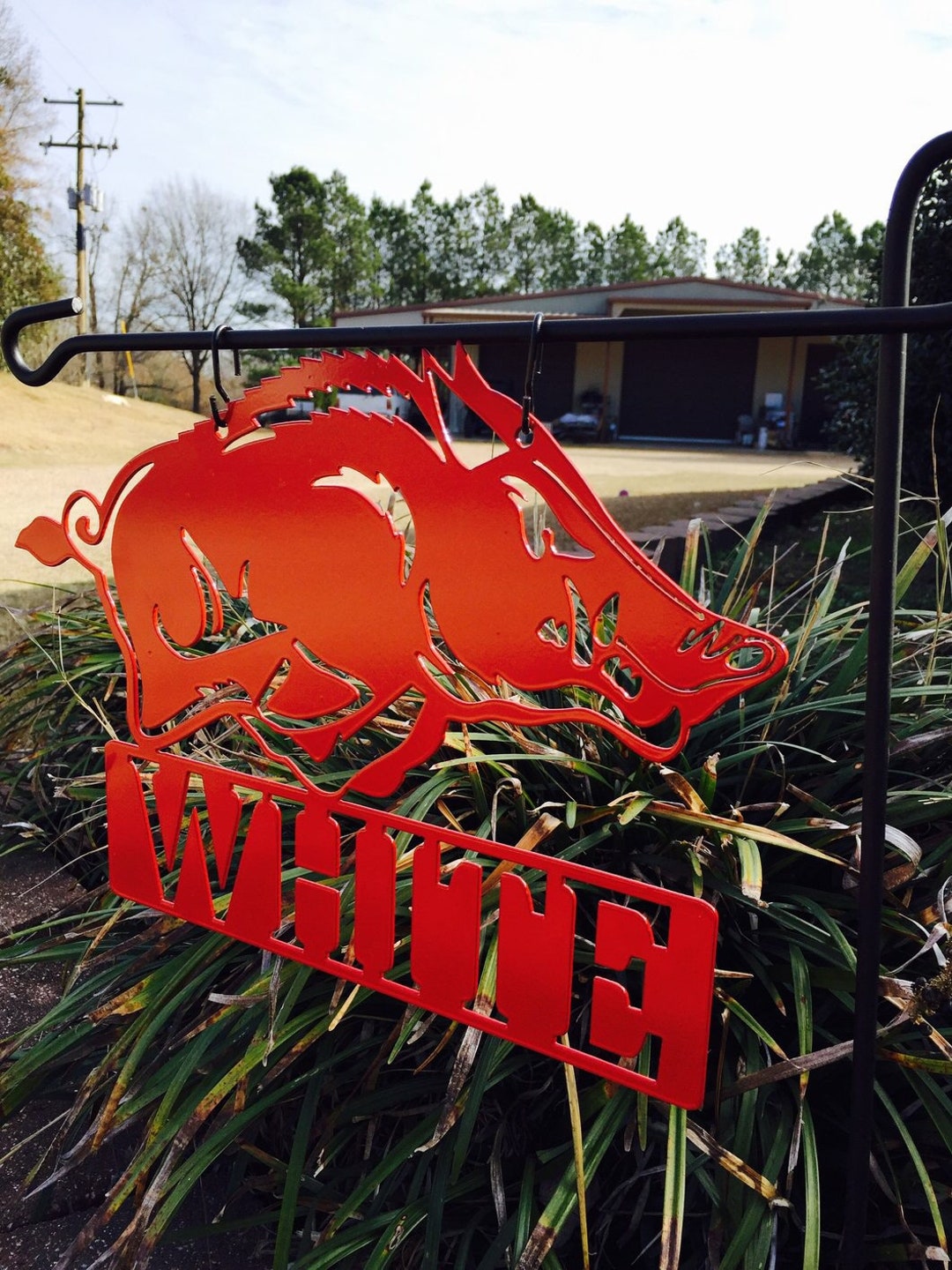 Metal Licensed Razorback Metal Flag W/name - Etsy