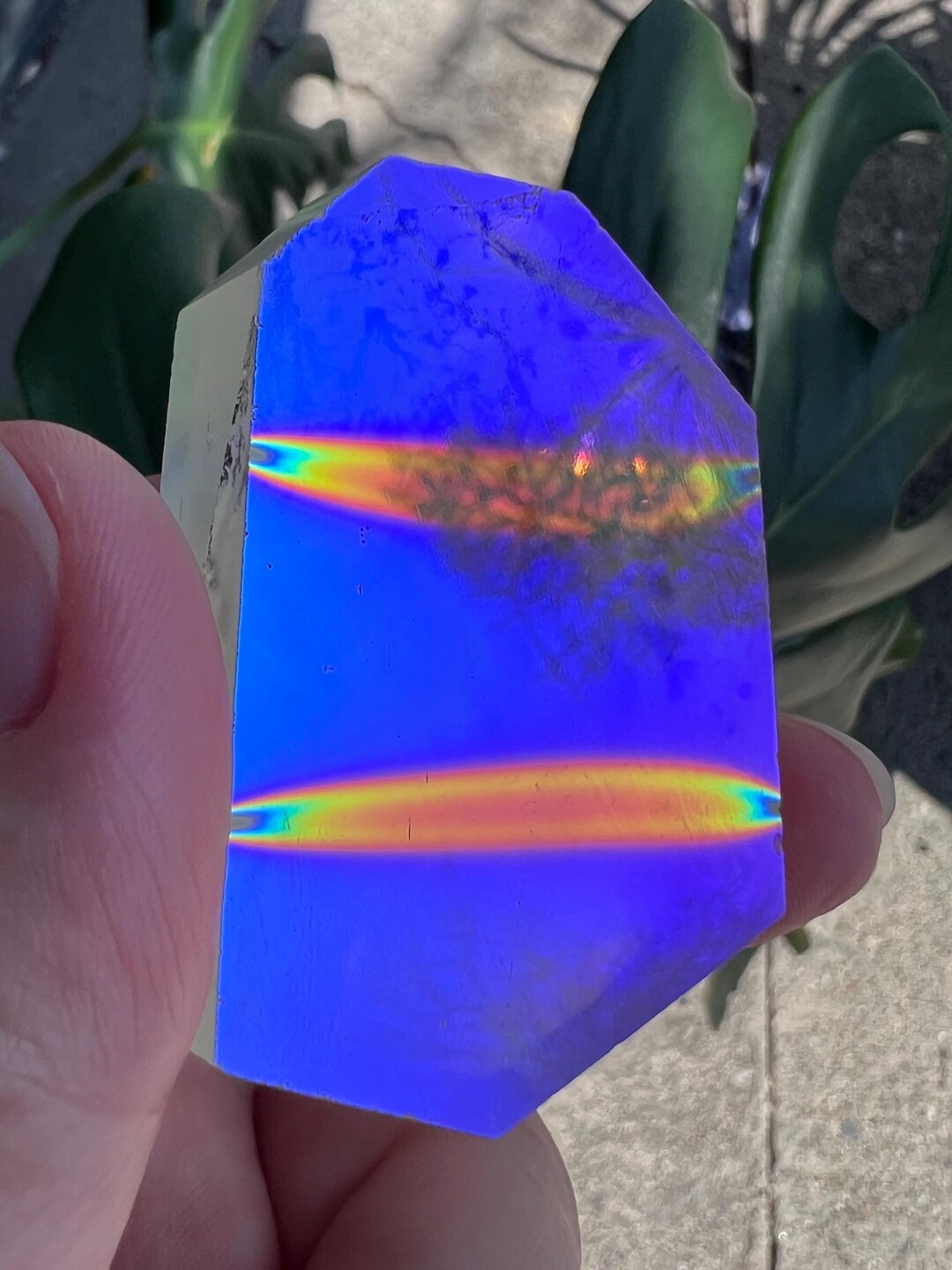 Phenomenal Moonbeam Aura Dendritic Quartz Free Form - Etsy UK