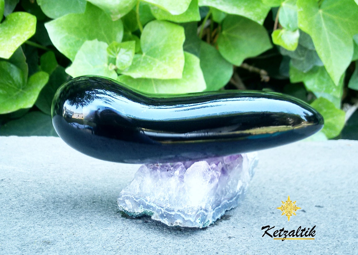 Yoni Wand Yoni Sex Toy Valentines T Obsidian Dildo Etsy
