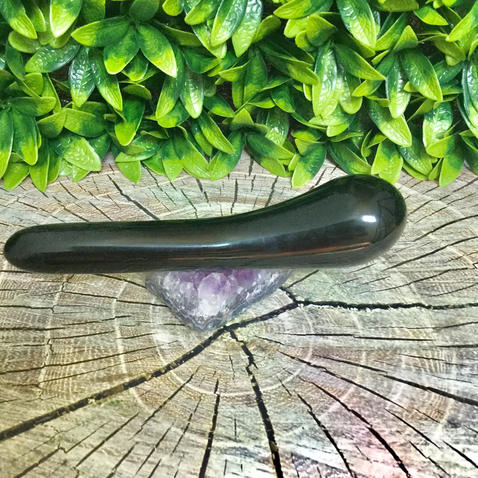 Yoni Wand Yoni Sex Toy Valentines T Obsidian Dildo Etsy