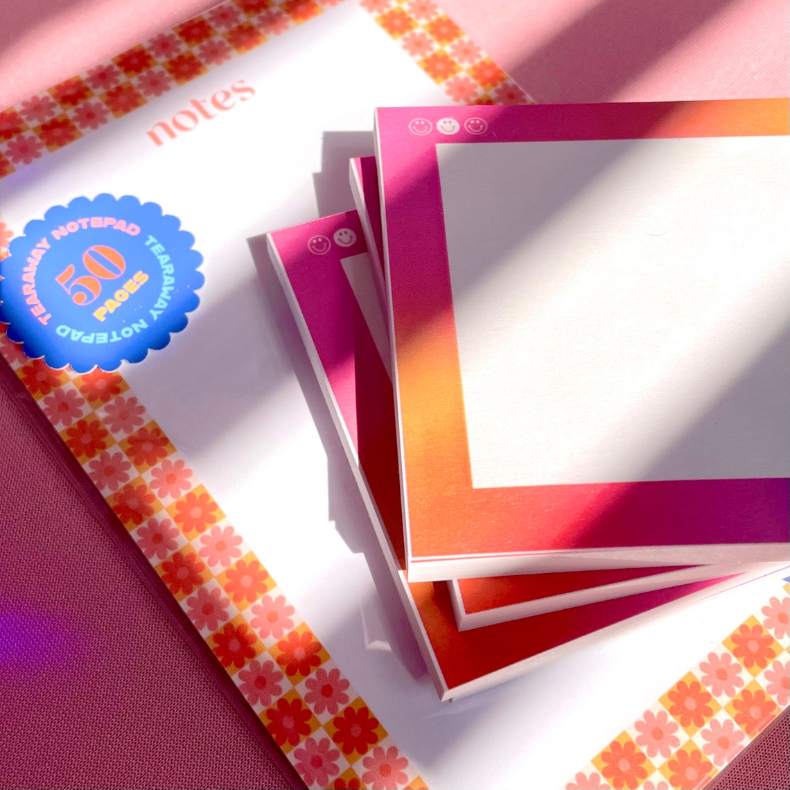 Blank Notepad 4x6 tear-away stationery notepad aesthetic | Etsy