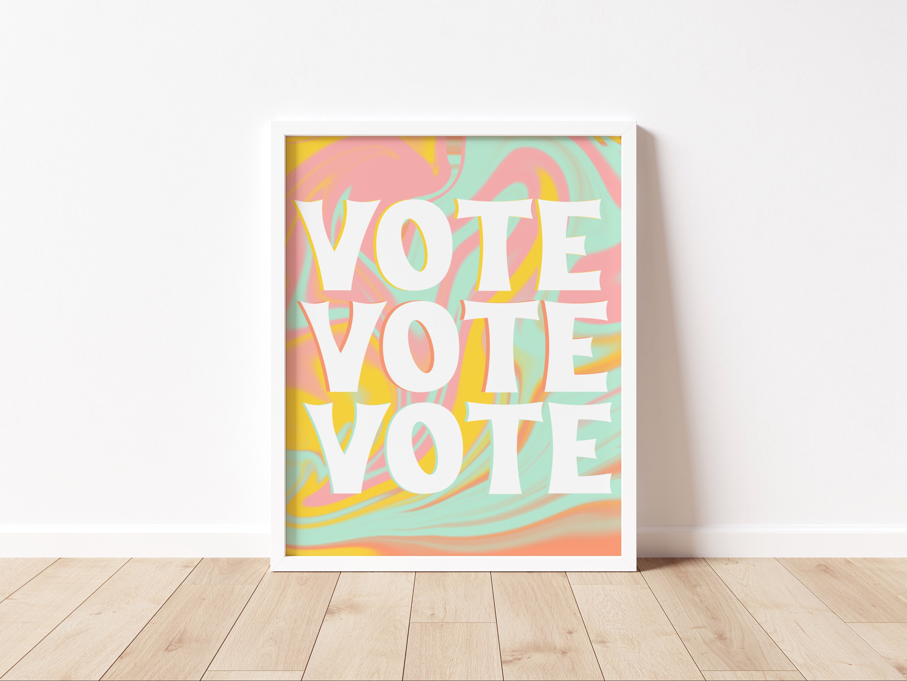 Vote Art Print election art print your vote matters art | Etsy
