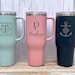 Large Personalized Cup With Handle, Monogram Water Bottle, Custom ...