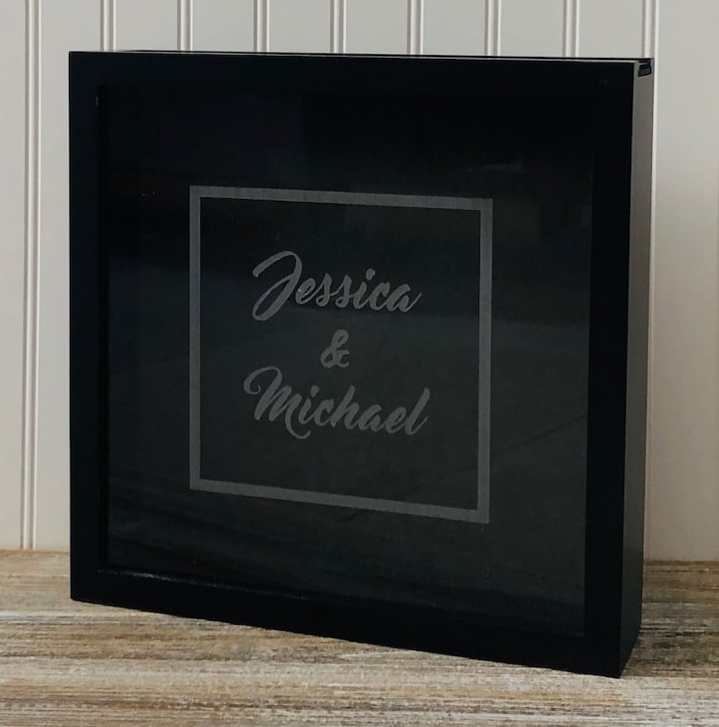 Personalized Wine Cork Shadow Box Wedding Engagement Baby - Etsy