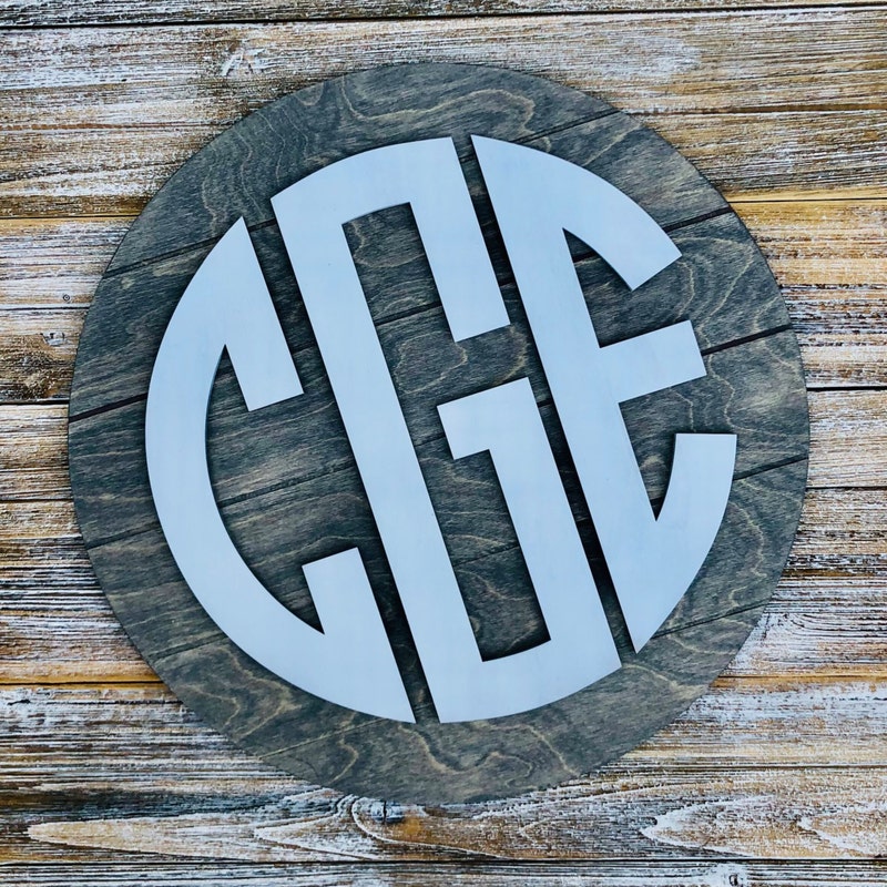 Circle Monograms - Etsy