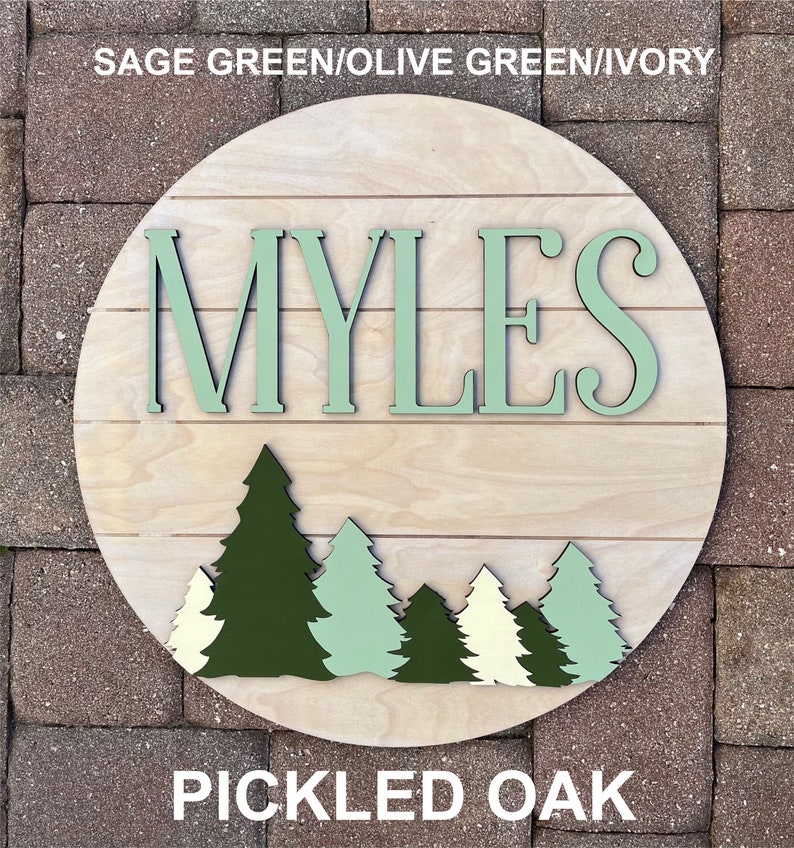 Nursery Name Sign Woodland Wood Name Sign Rustic Baby Name - Etsy