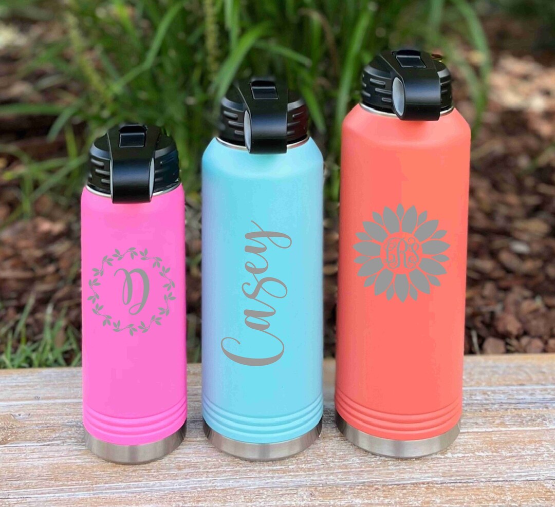 Personalized Water Bottle, Custom Sports Bottle, Customized Workout ...