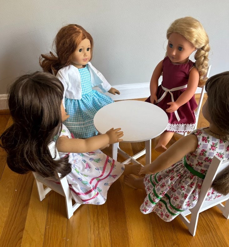 Build Your Own 18 Inch Doll Chairs and Table Kit - Laser Cut Wood to ...