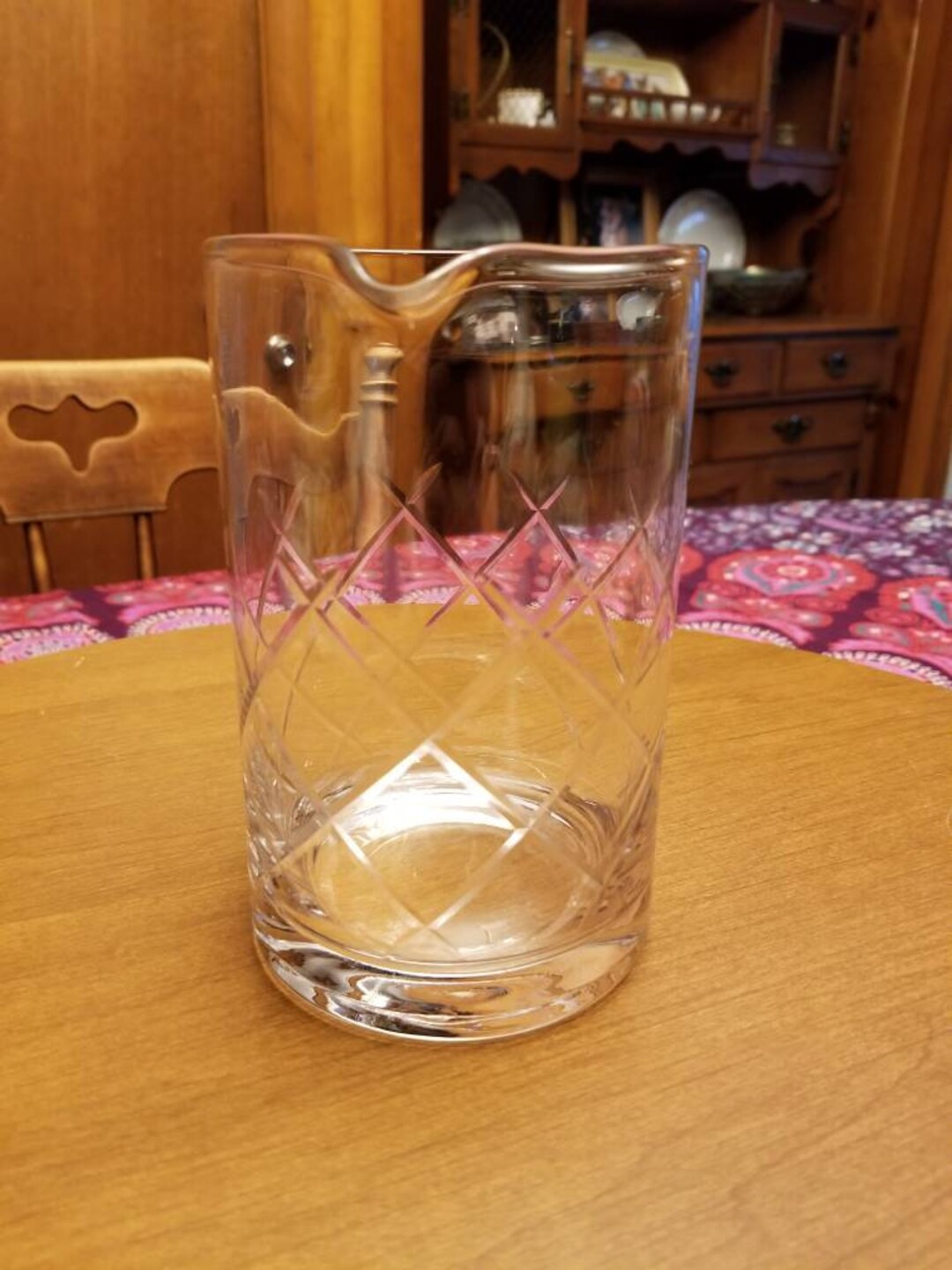 Cut Crystal Small Pitcher - Etsy
