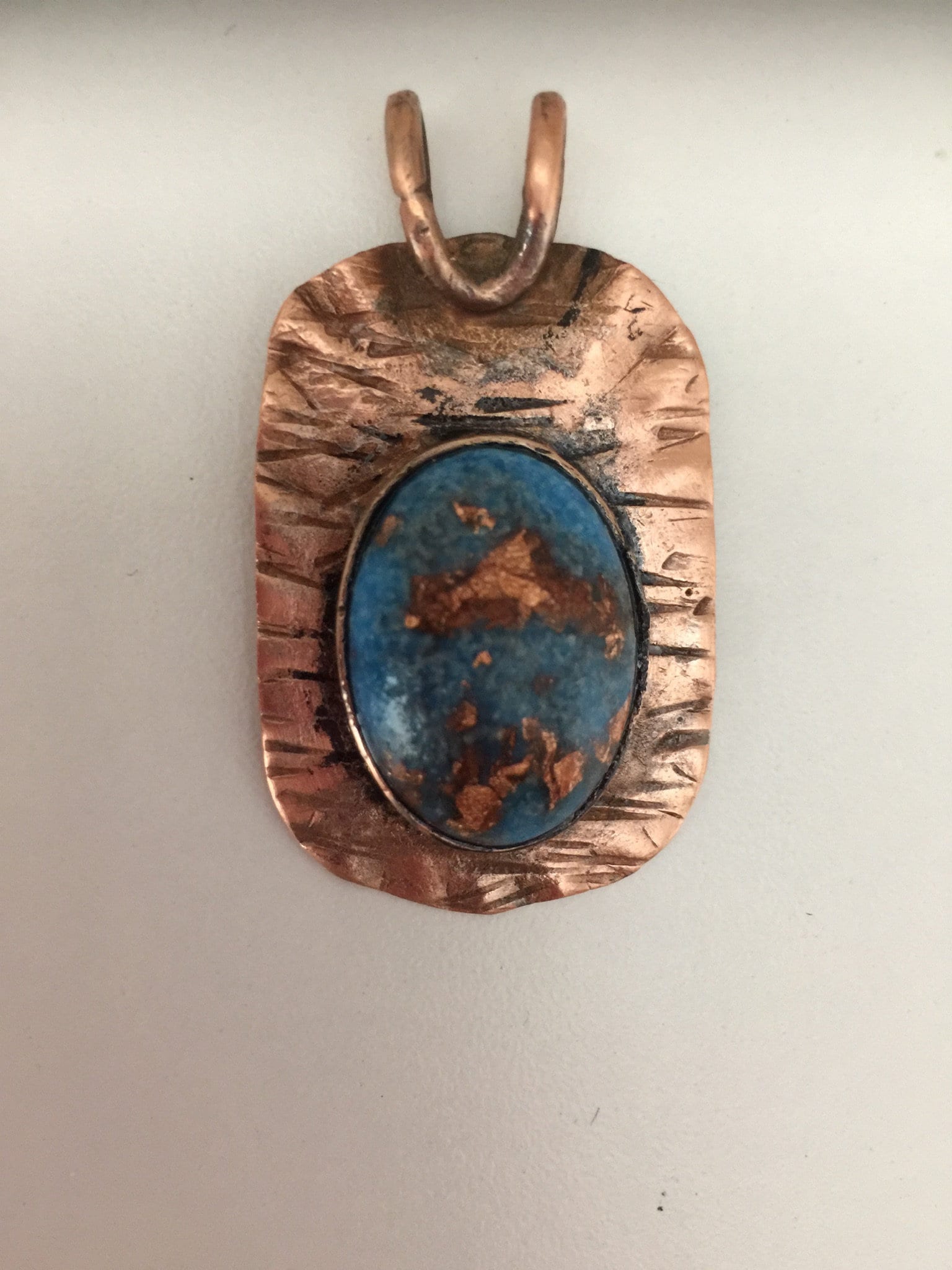 Epoxy Resin Copper Pendant. | Etsy