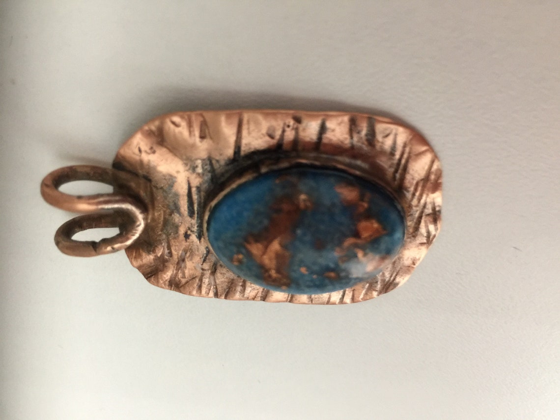 Epoxy Resin Copper Pendant. - Etsy
