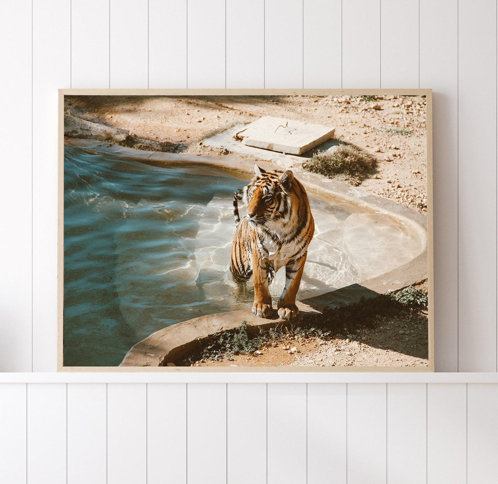 Tiger Poster Print Tiger Minimalist Poster Print Art Wildlife Jungle ...