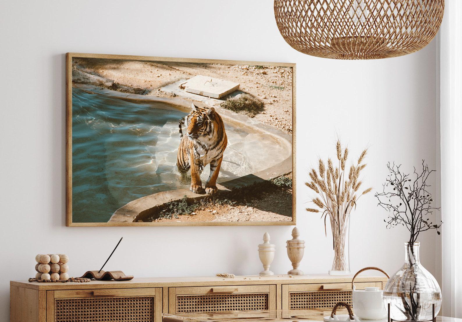 Tiger Poster Print Tiger Minimalist Poster Print Art Wildlife Jungle ...