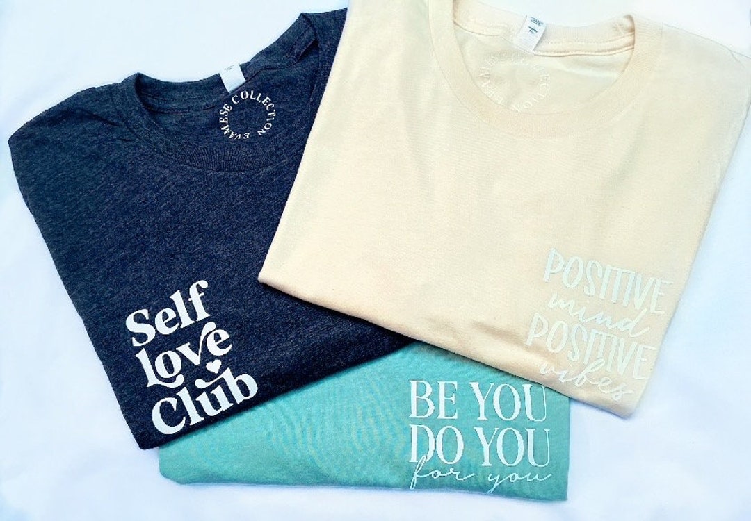 Positive Affirmations T-shirt | Women's Crew Neck Tee | Custom Self ...
