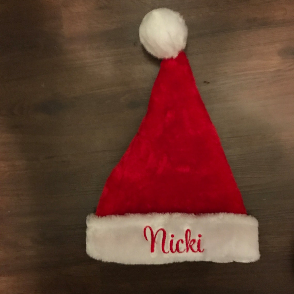 Personalized Embroidered Santa Hat Personalized Christmas - Etsy