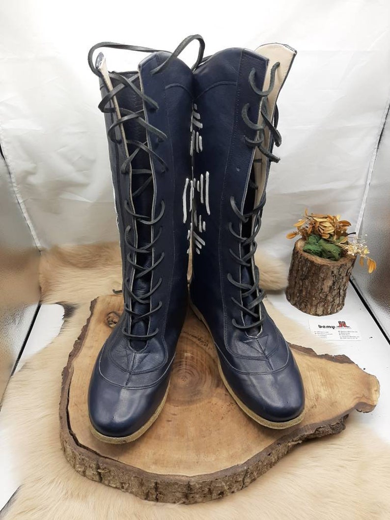 Genuine Leather Custom Made Boots Medieval Boots Viking - Etsy