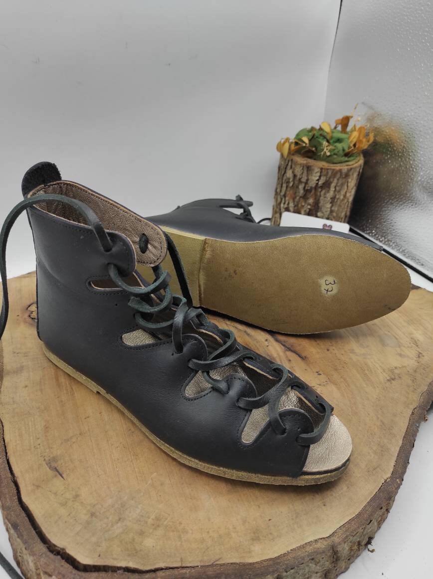 Women's Leather Sandals Custom Made Sandals Gladiator | Etsy