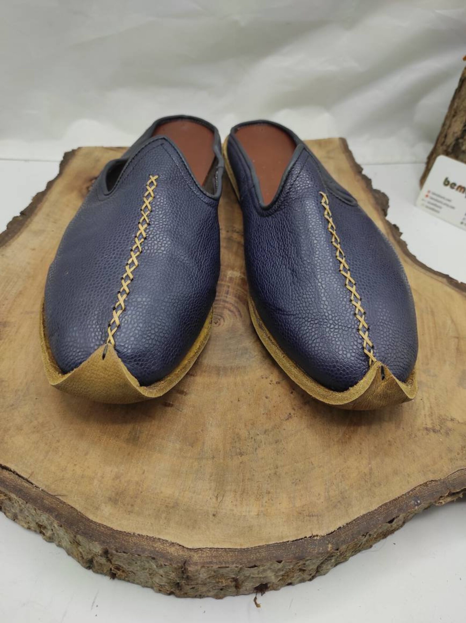 Leather Slip On Barefoot Medieval Sandals Handmade Mules - Etsy